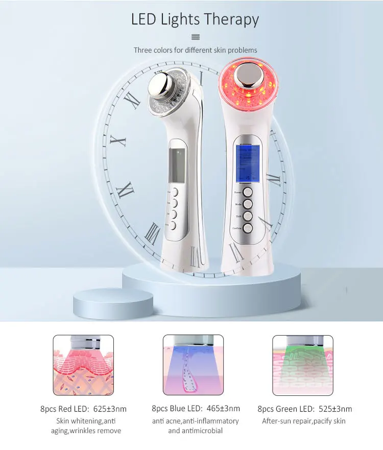 5 In 1 Multifunction Handheld Beauty Gadget For Home Use - Buy Led ...