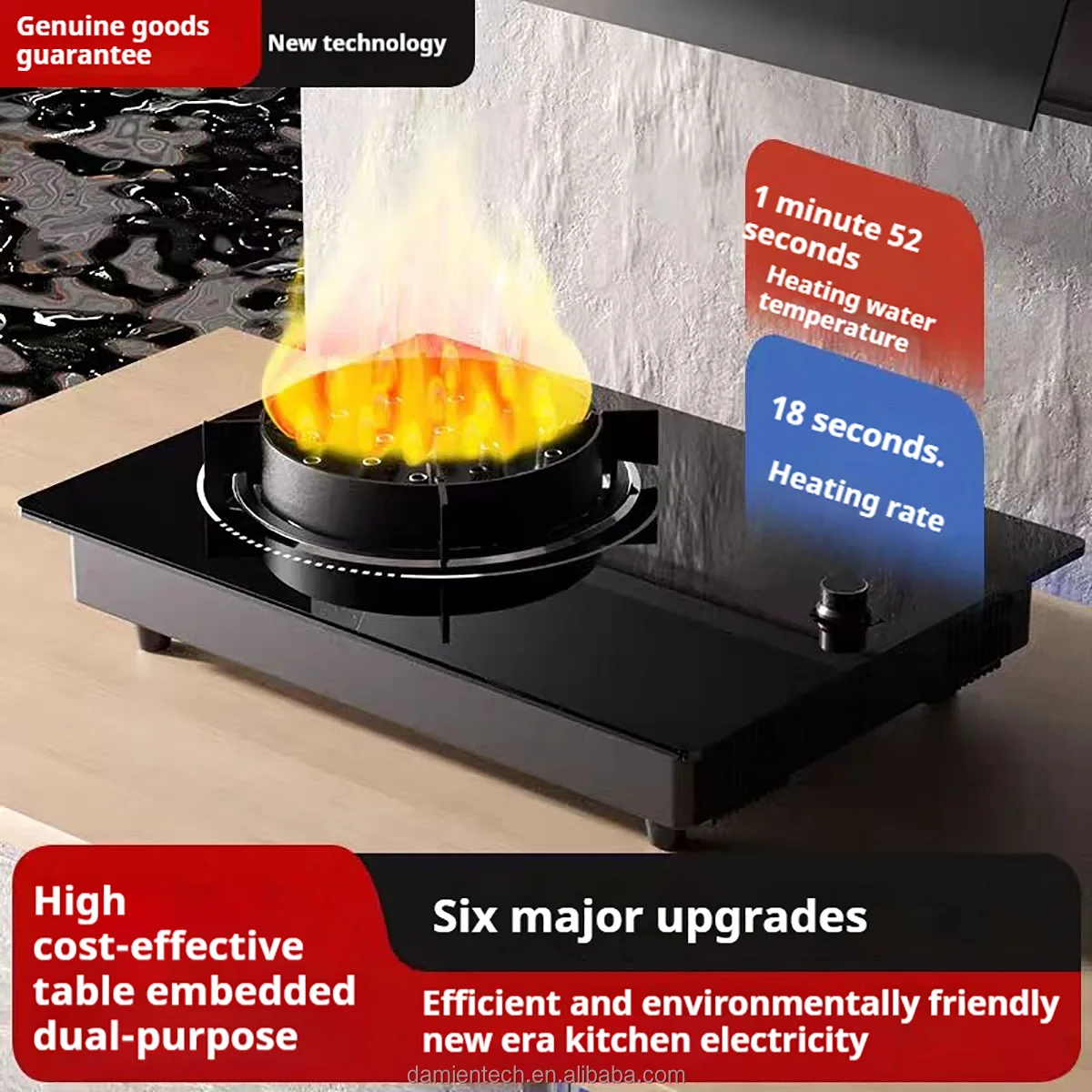 2025 New Technology 1 Burner Electric Flame Stove Without Gas Pure ...