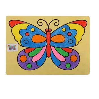 Cartoon Sticker Sand Art Set Creative Diy Painting Kit For Kids Craft ...