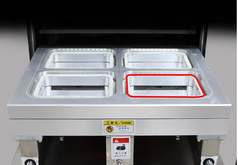 Nitrogen Gas Flushing Vacuum Sealer Meat Fast Food Packaging Stainless ...