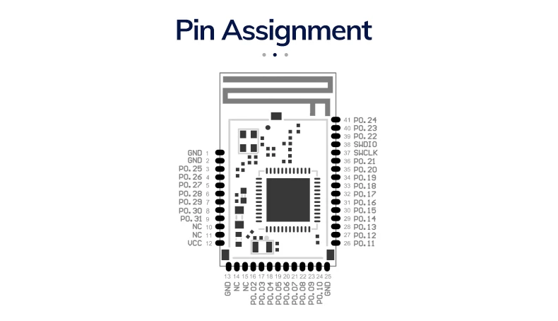 PCB Antenna Smart Bluetooth Low Power Ble Module MS50SFB1-nRF52810 Soc ...