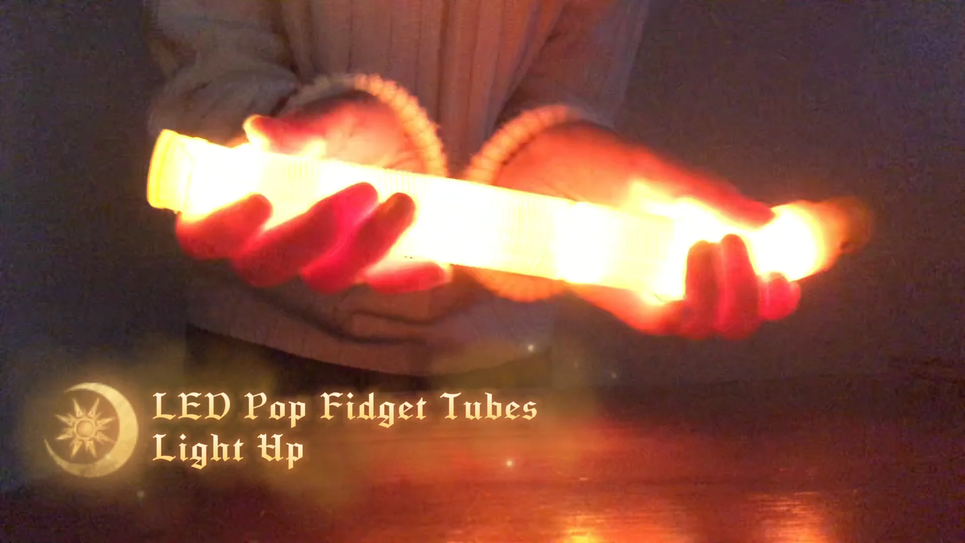 Pt130 Newest Led Sensory Tube Light Up Pop Tube Fidget Toy Pack Fidget ...