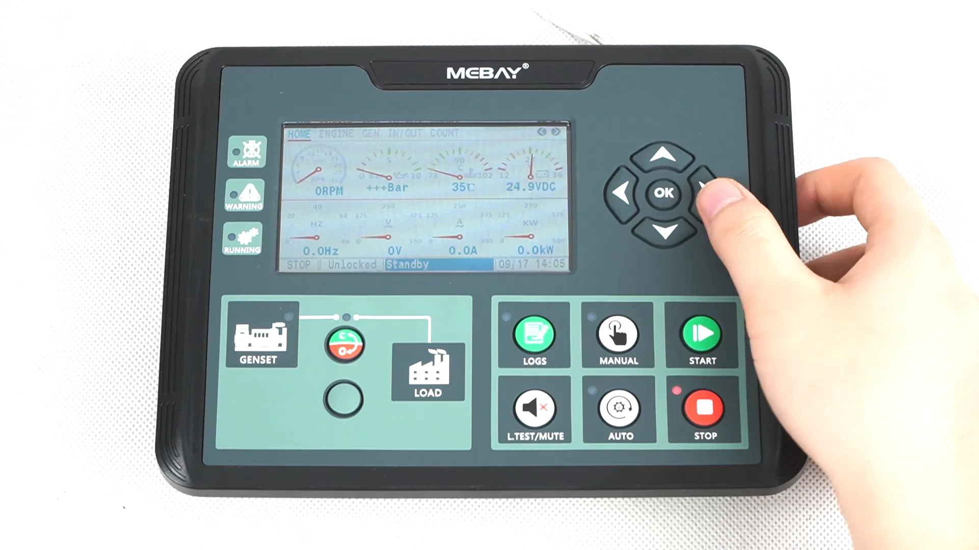 Genset Control Panel Parts Electronic Cuircuit Board Panel Lcd ...