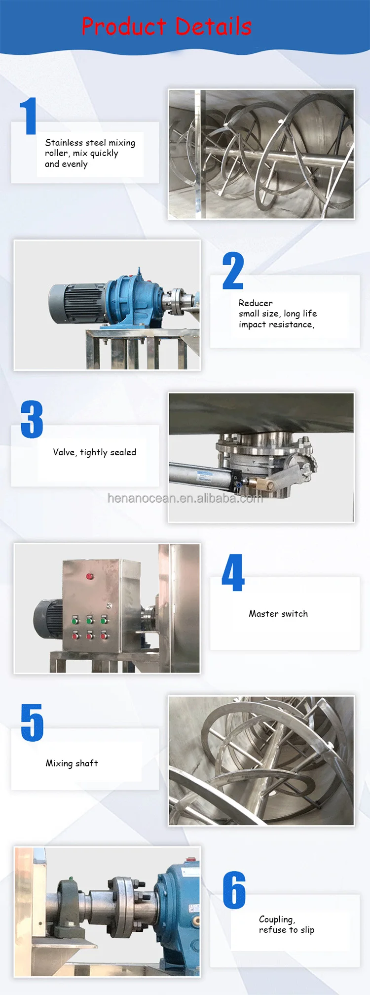 Stainless Steel Dry Powder Mixing Machine - High Efficiency