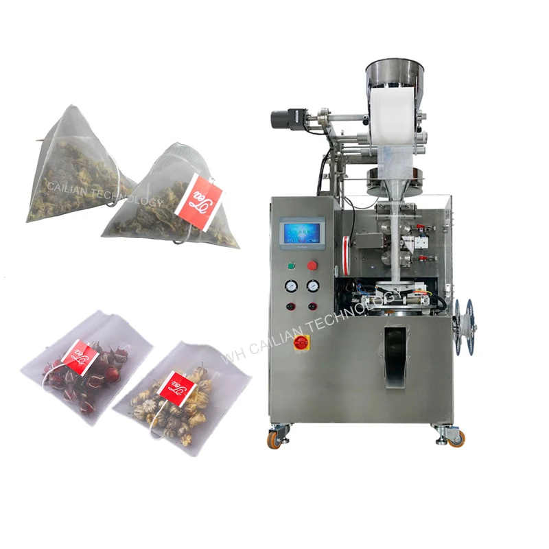 Automatic Fuso Herbal Flower Nylon Silk Pyramaid Triangle Ultrasound ...