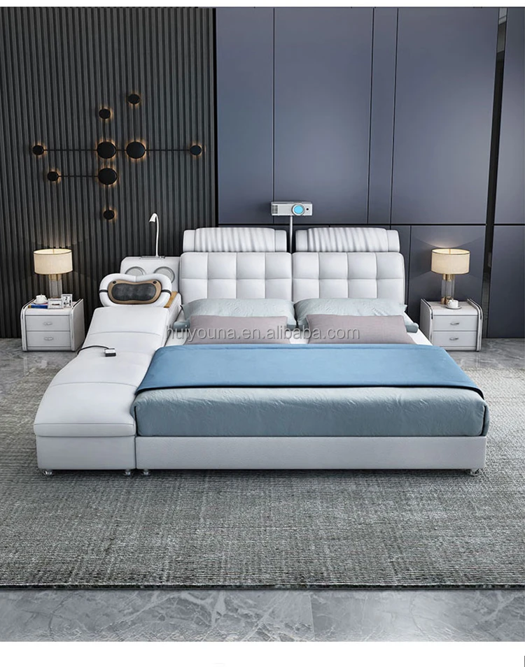 Multifunctional Smart Bed - Modern Comfort and Style