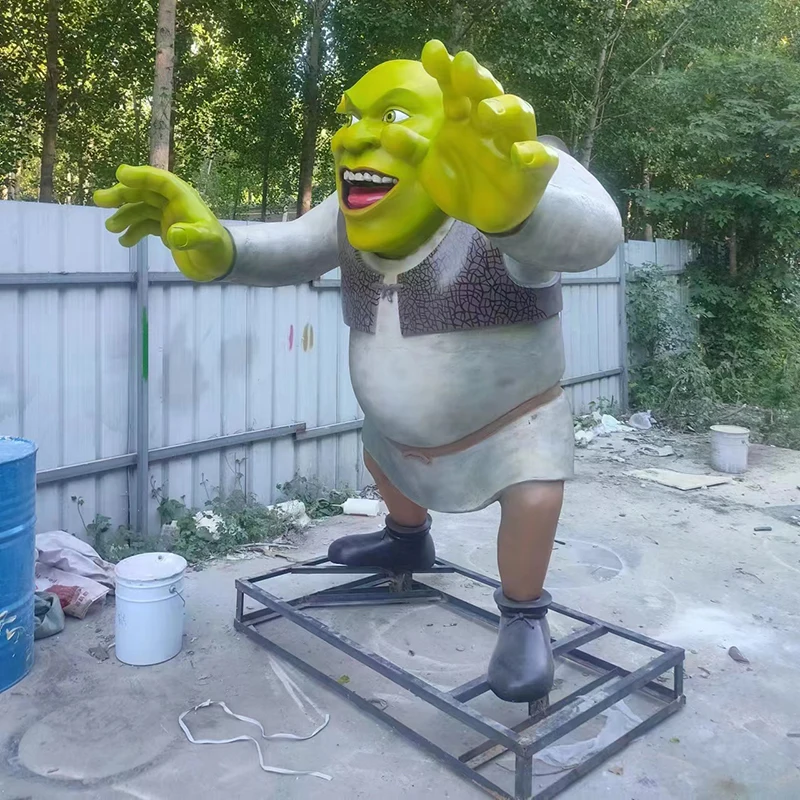 Customized Fiberglass Resin Shrek Statue Shrek Figure Statue For Sale ...