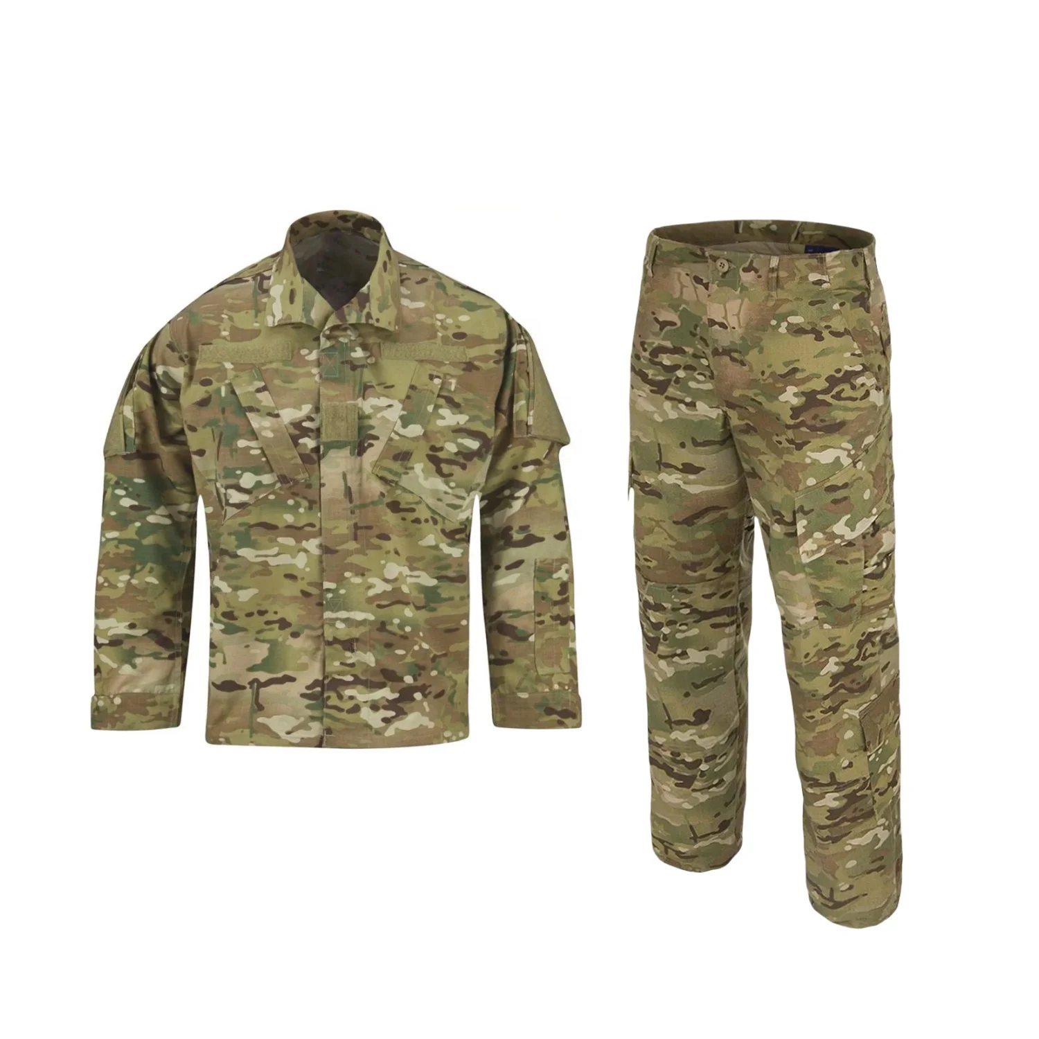 Tactical Jacket And Pants Camo Hunting Acu Uniform Set Army Green ...