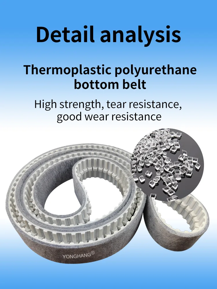 Durable Pu Timing Belt With Felt For Heavy-duty Extrusion Press - Buy ...