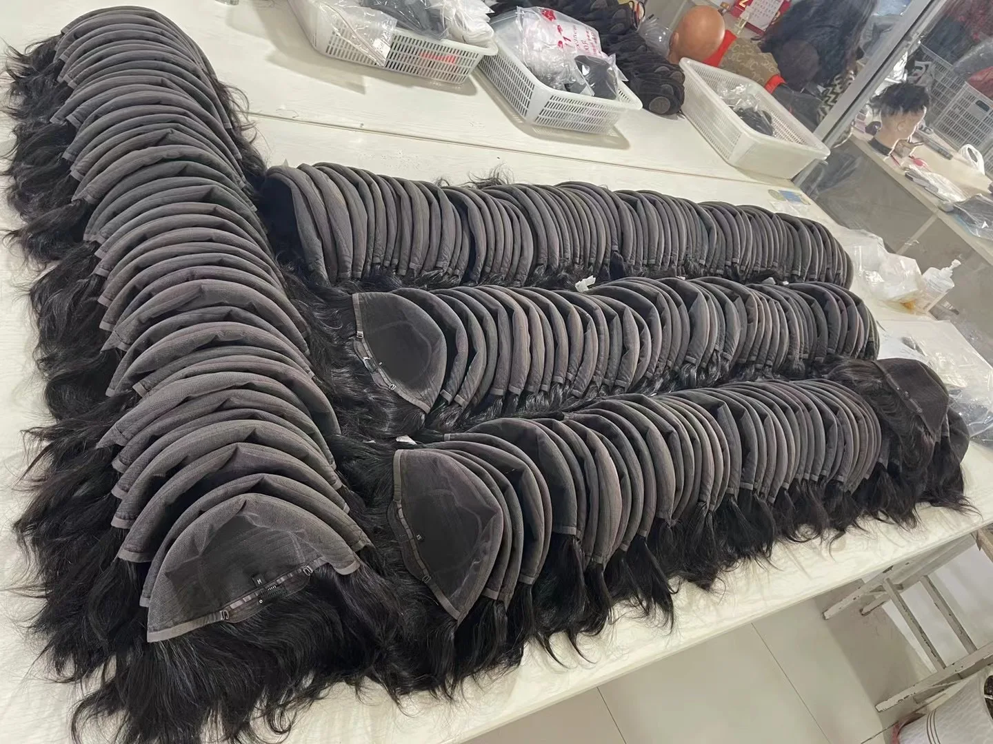 Custom Lace Base Curly Wave 100% Human Hair Prosthesis