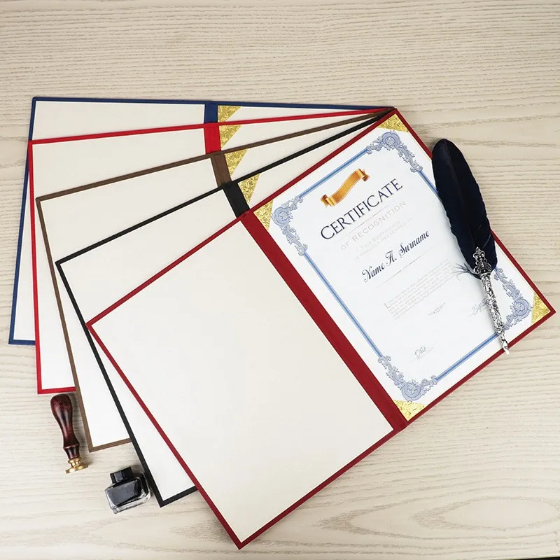 Personalized Logo Cardboard Paper Degree Certificate Cover