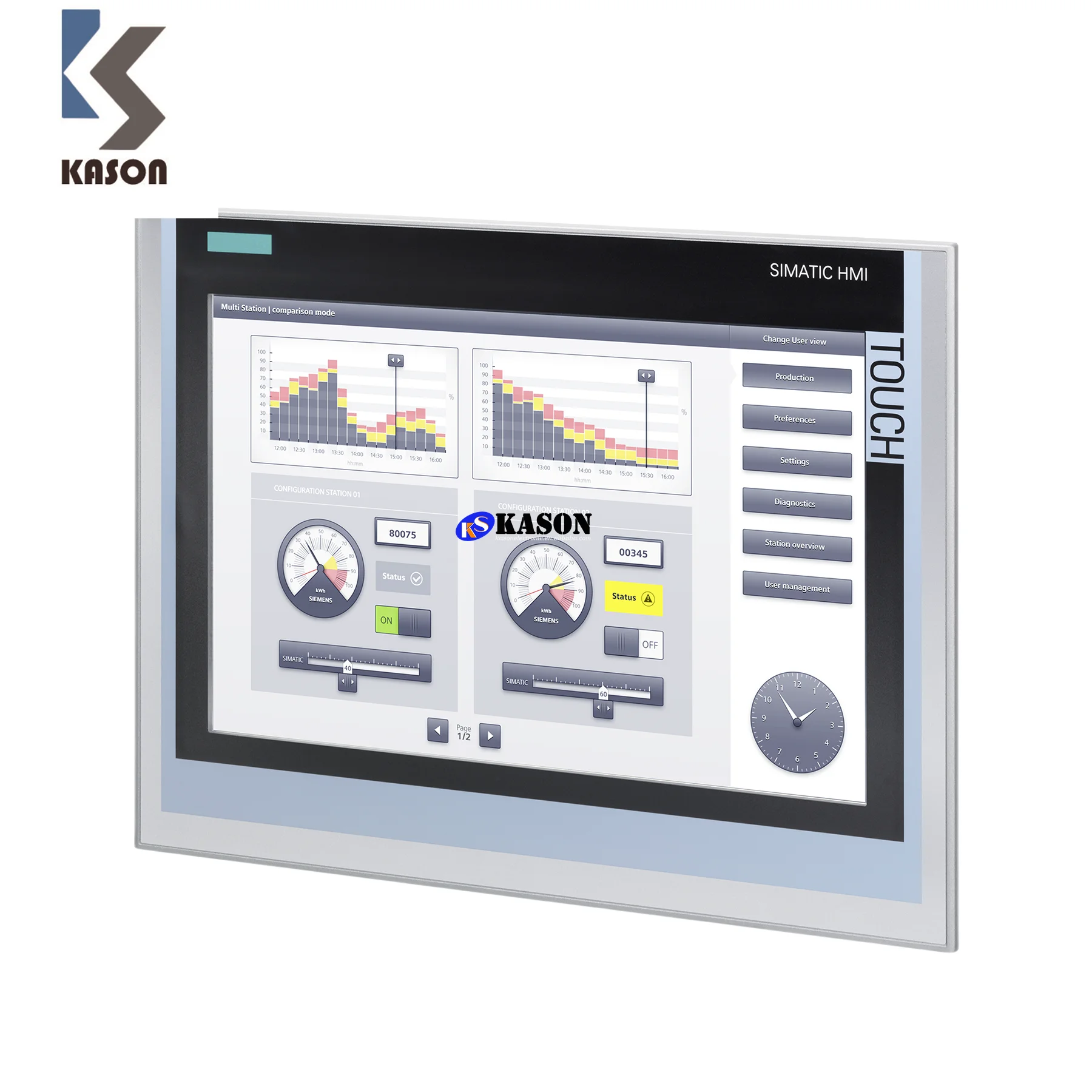 6av2124-0qc02-0ax1 Simatic Tp1500 Hmi 15 Inch Smart Operation Panel ...