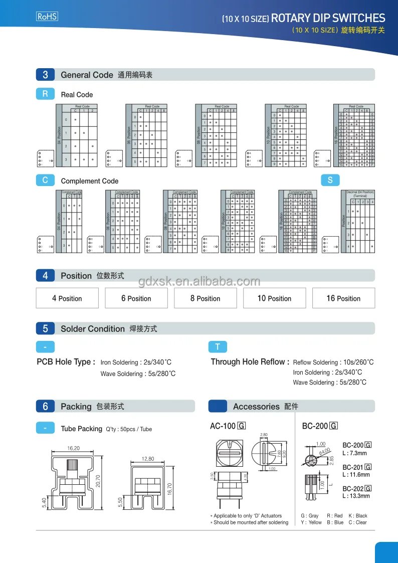 Rotary Dial Switch With Led Segment Rotation Detecting 4 Direction ...