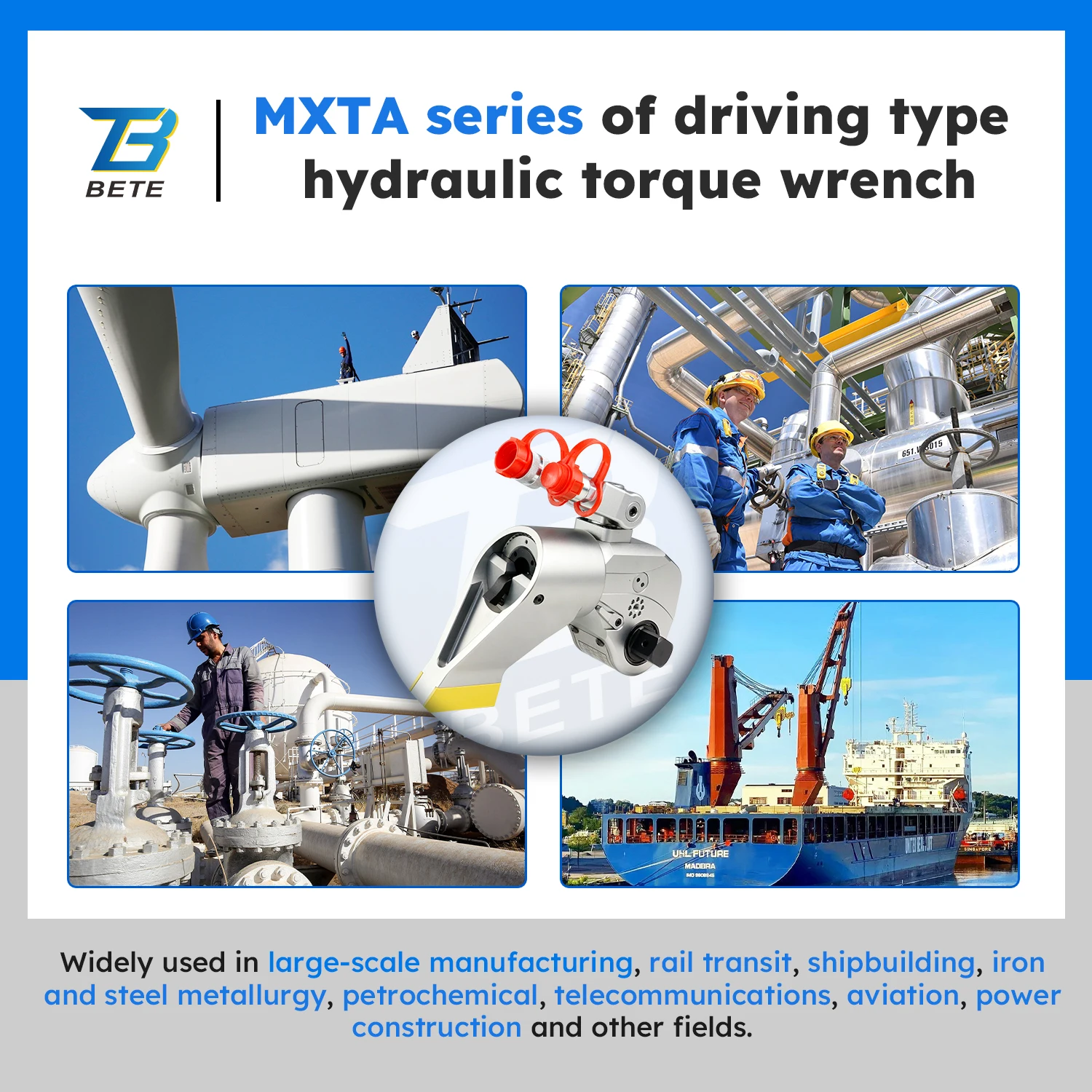 70mpa Drive Hydraulic Torque Wrench MXTA 1/2 3/4 - Reliable Tools