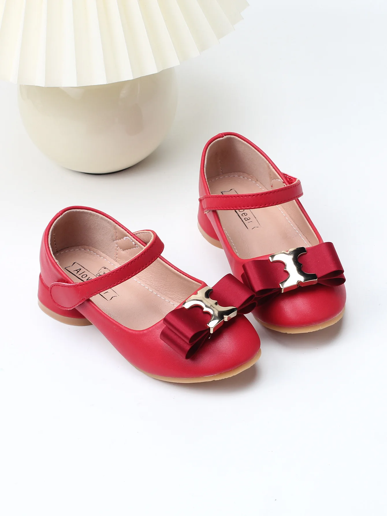 Girls' Red High Heels 2024 Spring New Girl Princess Shoes Show Kids ...
