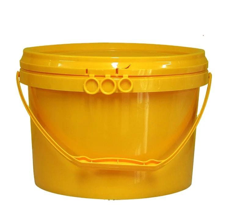 5L plastic bucket Round ice cream bucket Plastic packaging 1 gallon ...