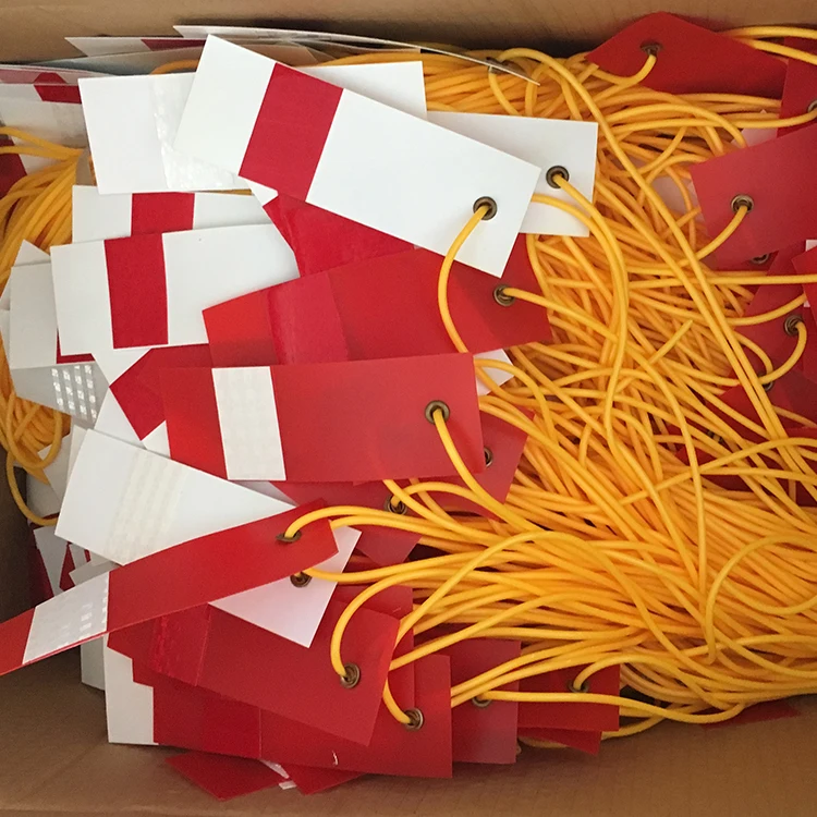 Reflective Fluorescent Rope With Warning Flags Traffic Flag Line - Buy ...