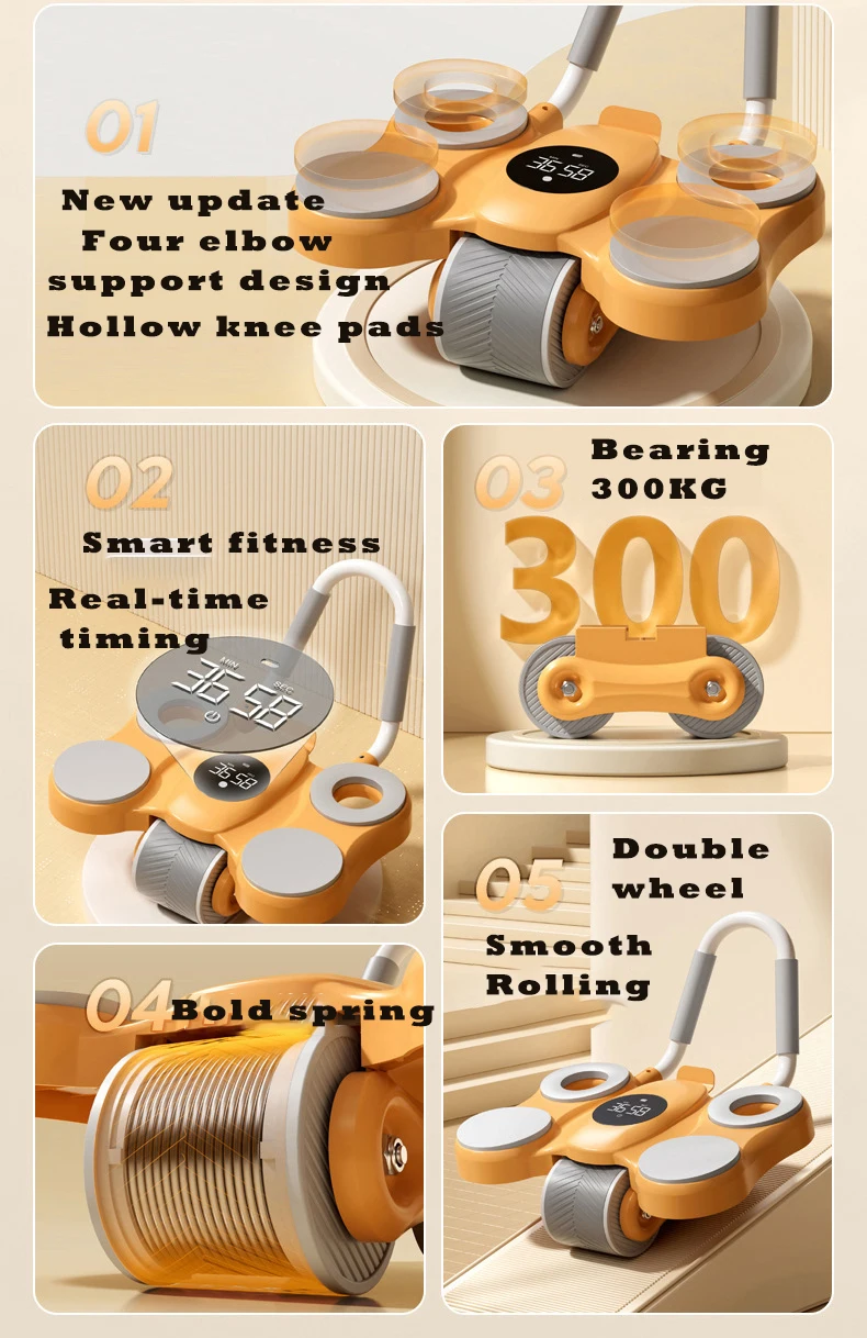 Elbow Support Rebound Belly Wheel - High Quality Workout
