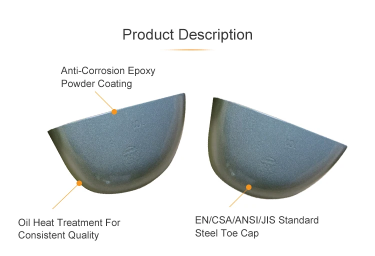 Steel Toe Caps for Men Safety Shoes - Anti Smashing
