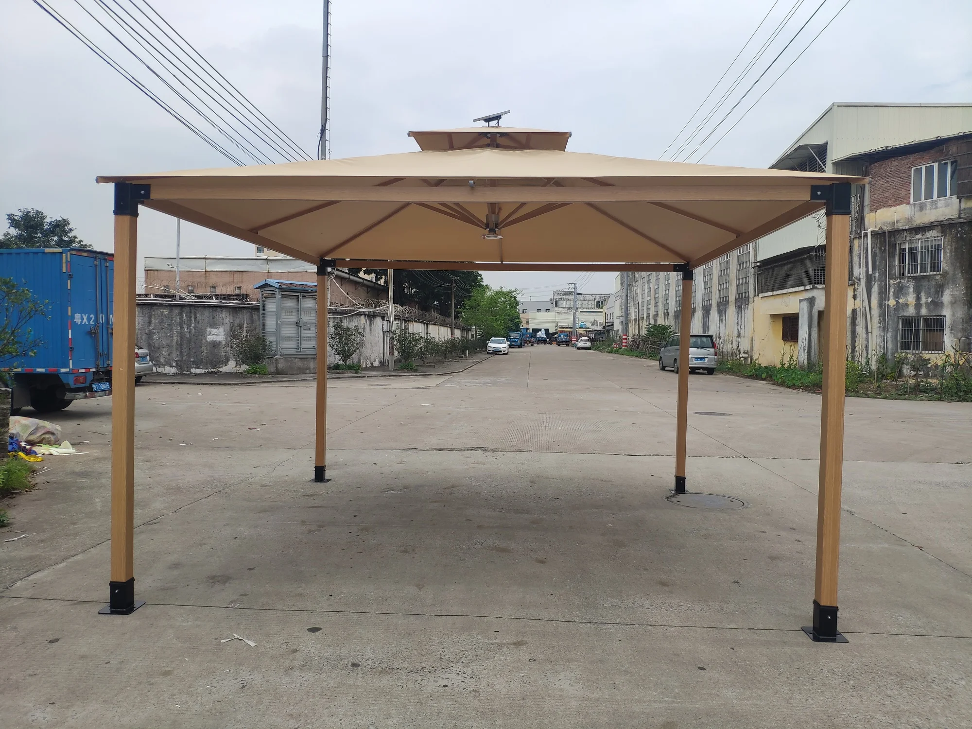 SYF Luxury Outside Gazebo Deck Patio Cover Terrace Courtyard Waterproof ...