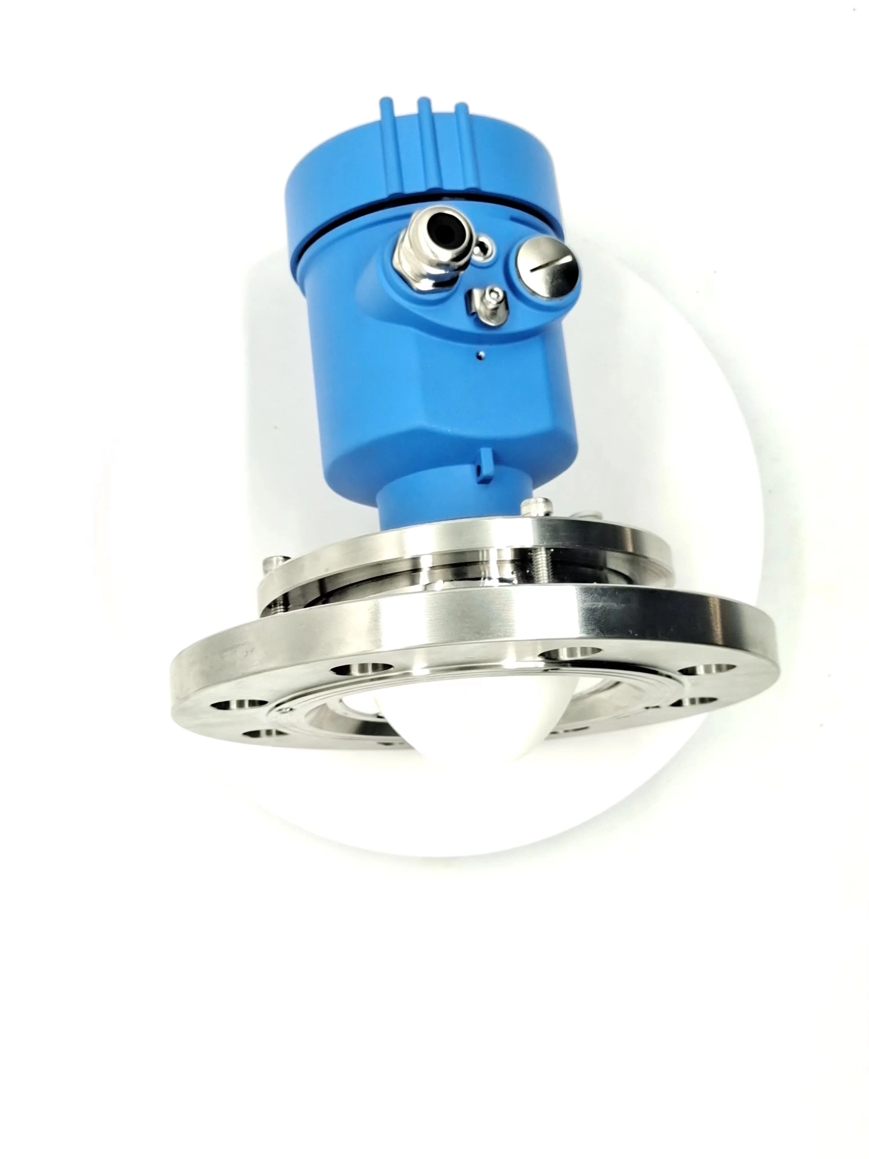 Non Contact Waste Water Level Sensor Gauge 4-20ma Ultrasonic Acid Fuel ...