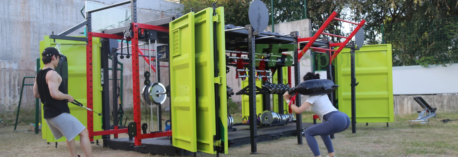 Multifunctional Modular Container Fitness Outdoor Fitness Club Outdoor ...