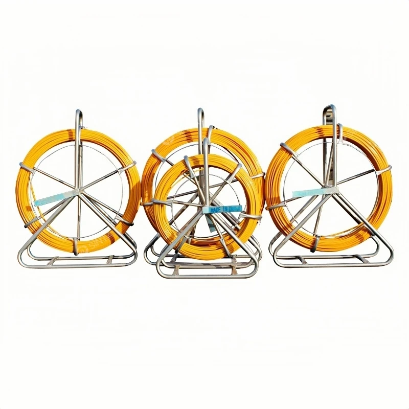 Continuous Rodding with Fiberglass Snake Cable Duct Tool