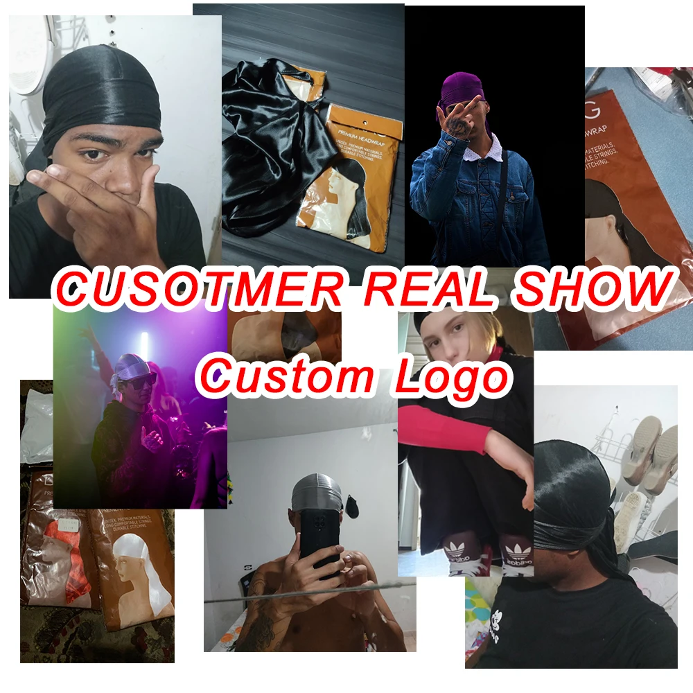 Wholesale Luxury Printed Silk Durags - Custom Logo Designer