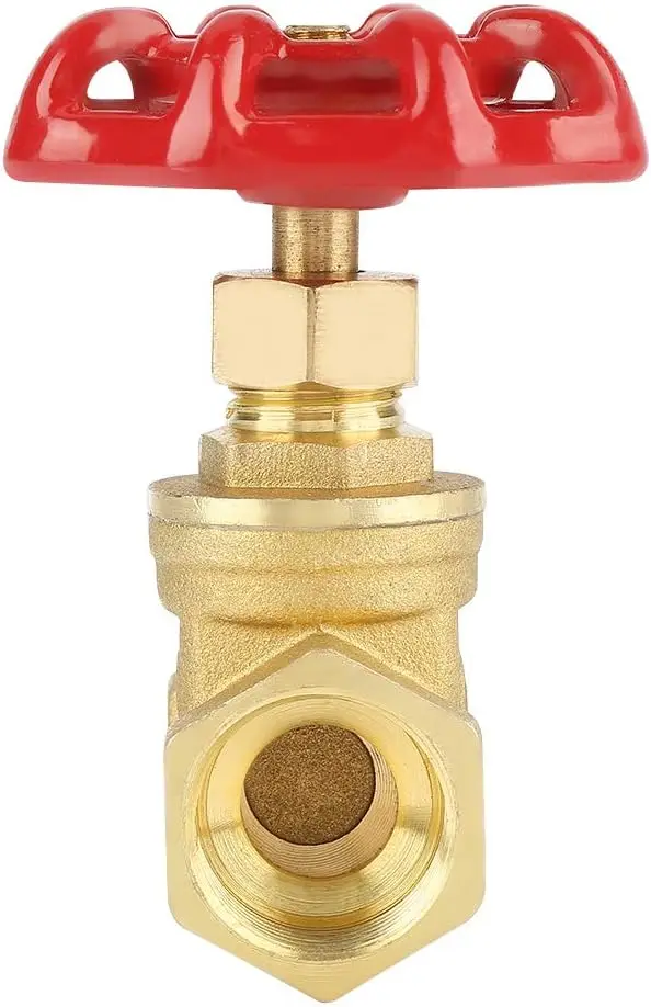 Brass Gate Valve Sluice Valve Dn15 G1/2 Two Directions Knob Type Sluice ...