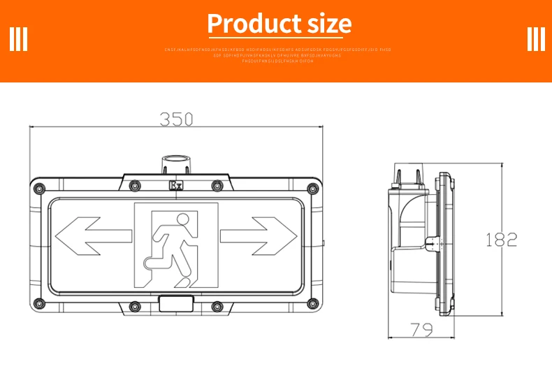 Led Emergency Light With ATEX Certificate Explosion Proof Exit Signs ...