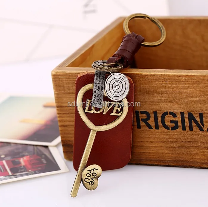 Hot Selling Keychain Punk Style Hand Woven Small Gift Men's Retro Alloy ...