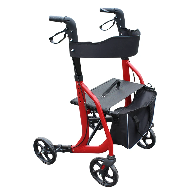 Manual wheelchair trolley walker Medical Care Adult Elderly foldable ...