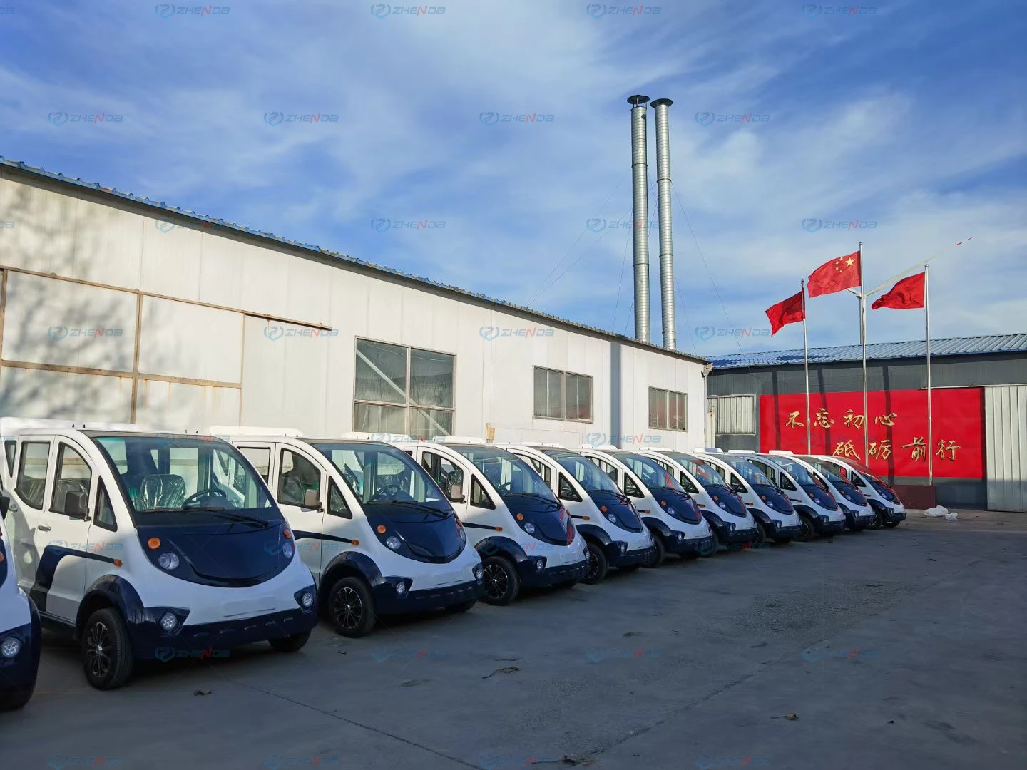 Customized 2 Row Electric Sightseeing Car City Shuttle Bus Energy ...