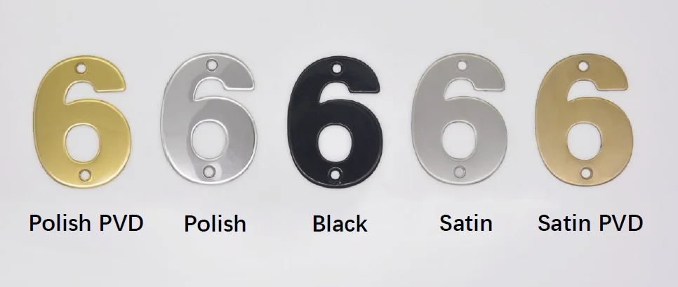Stainless Steel Flat Apartment Door Number Plates