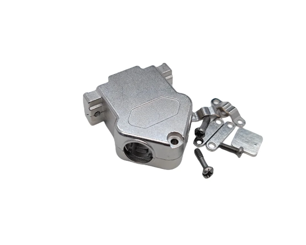 DB15 Shielded Backshell Zinc Straight 15 Position DB15 connector hood ...