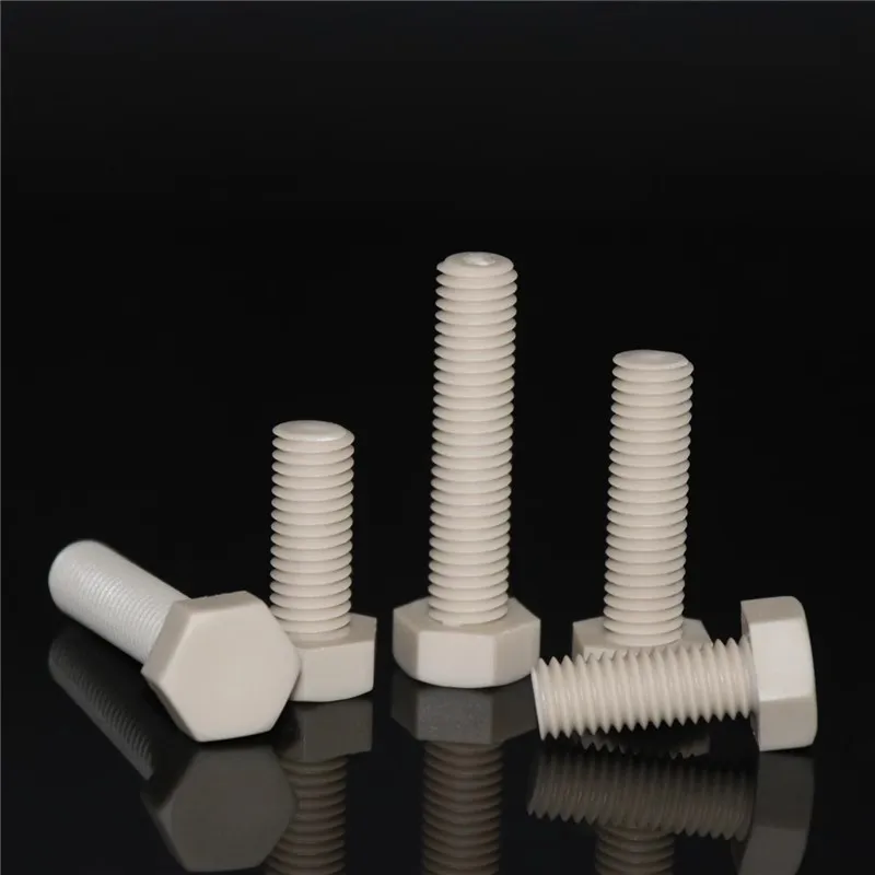 Din933 M6 M8 M10 M12 M16 Screw Plastic Nylon Hex Head Bolts