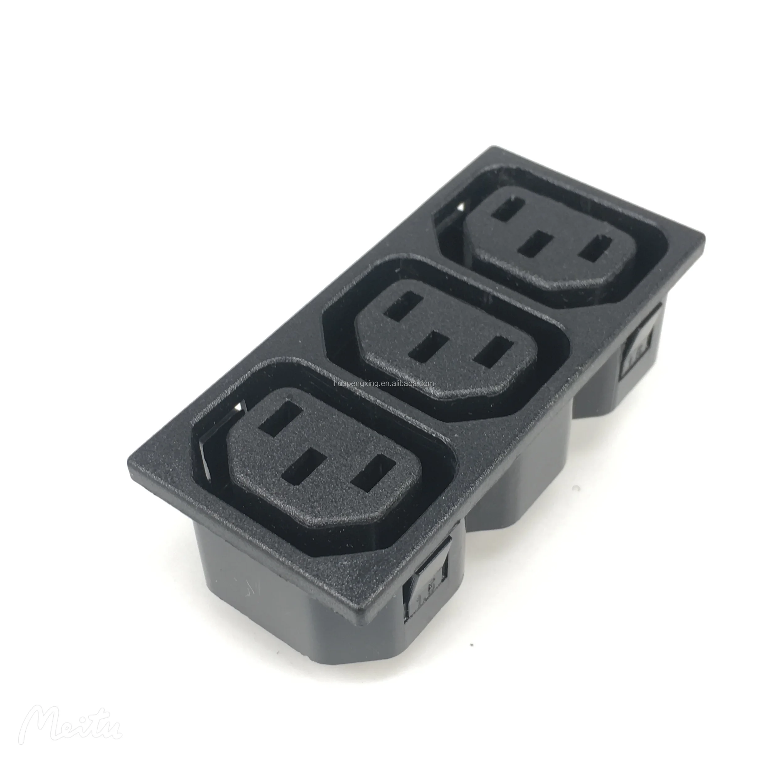 IEC320-C13 Socket Female 3pins 3ways - 10A250V Power Connector