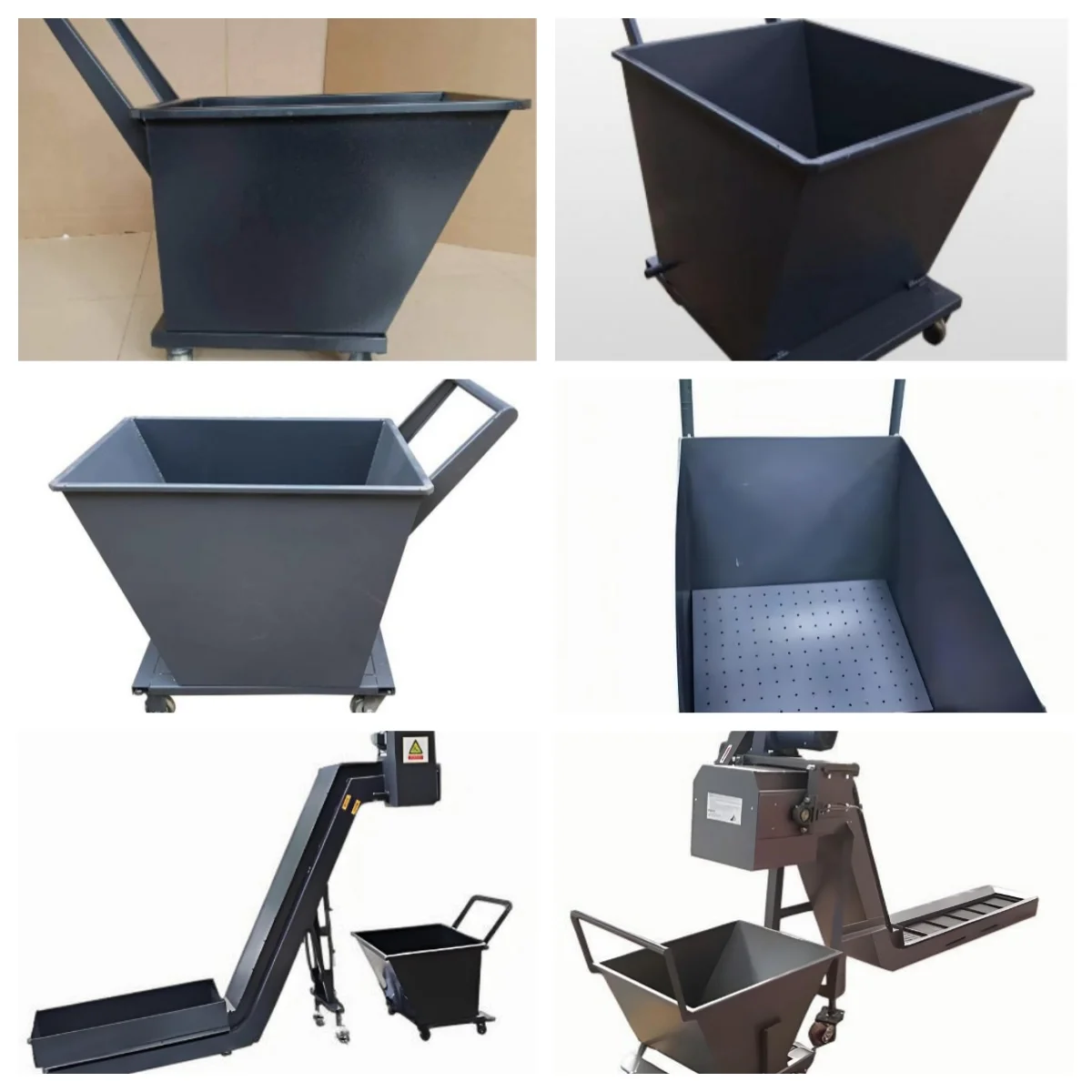 Industrial Steel Collection Chip Cart for Milling Machine Tools ...