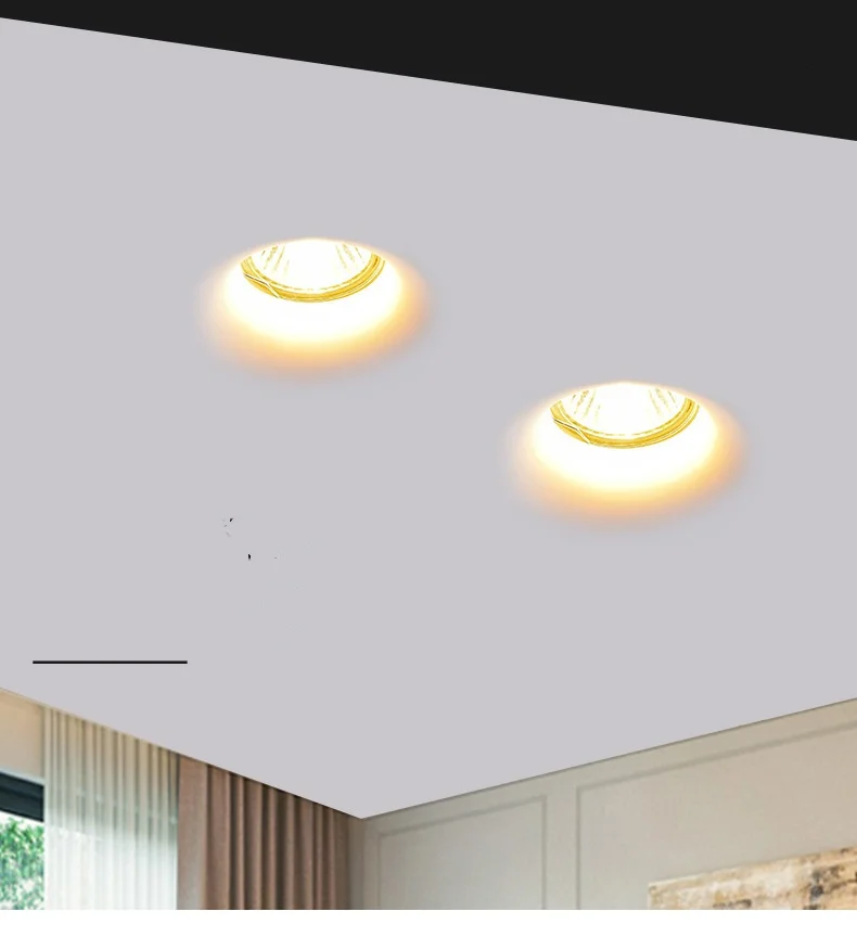 Modern Decoration Style Trimless Round Adjustable Led Gypsum Light ...