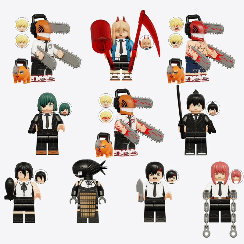 Famous Cartoon Demon Slayer Mini Education Toys Figures Building Blocks ...