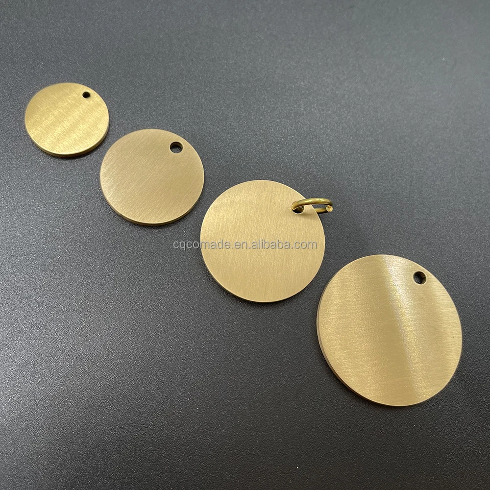 Unlacquered Brass Sample - Quality Solid Brass Pet Tags