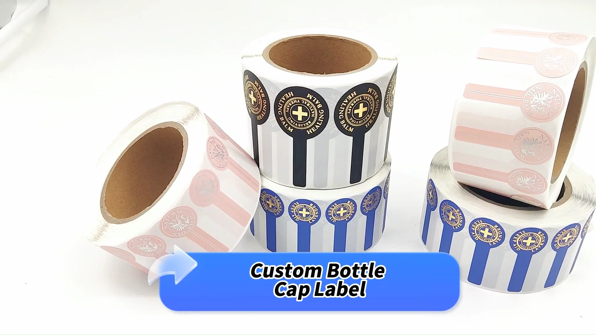 Cmyk Printing Custom Self-adhesive Mini Round Waterproof Lipstick Tube ...