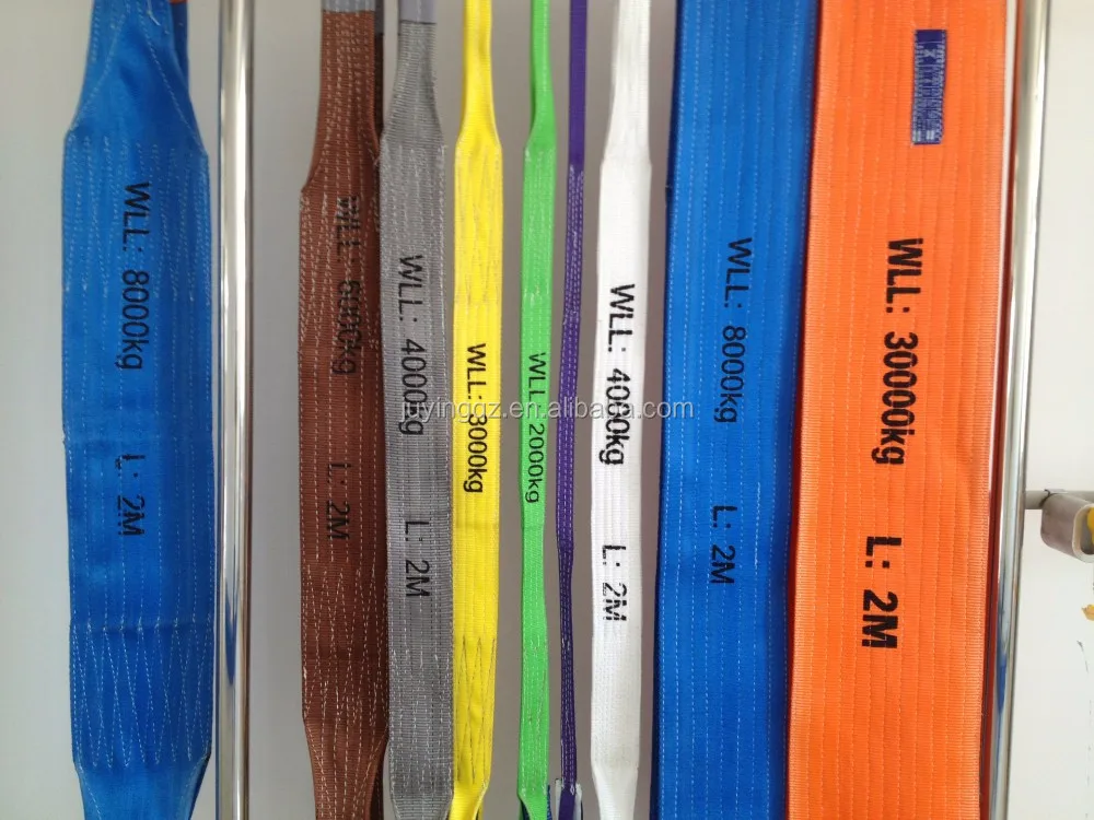 2 Ton Webbing Sling Crane Lifting Belt/webbing Sling Color Code - Buy ...