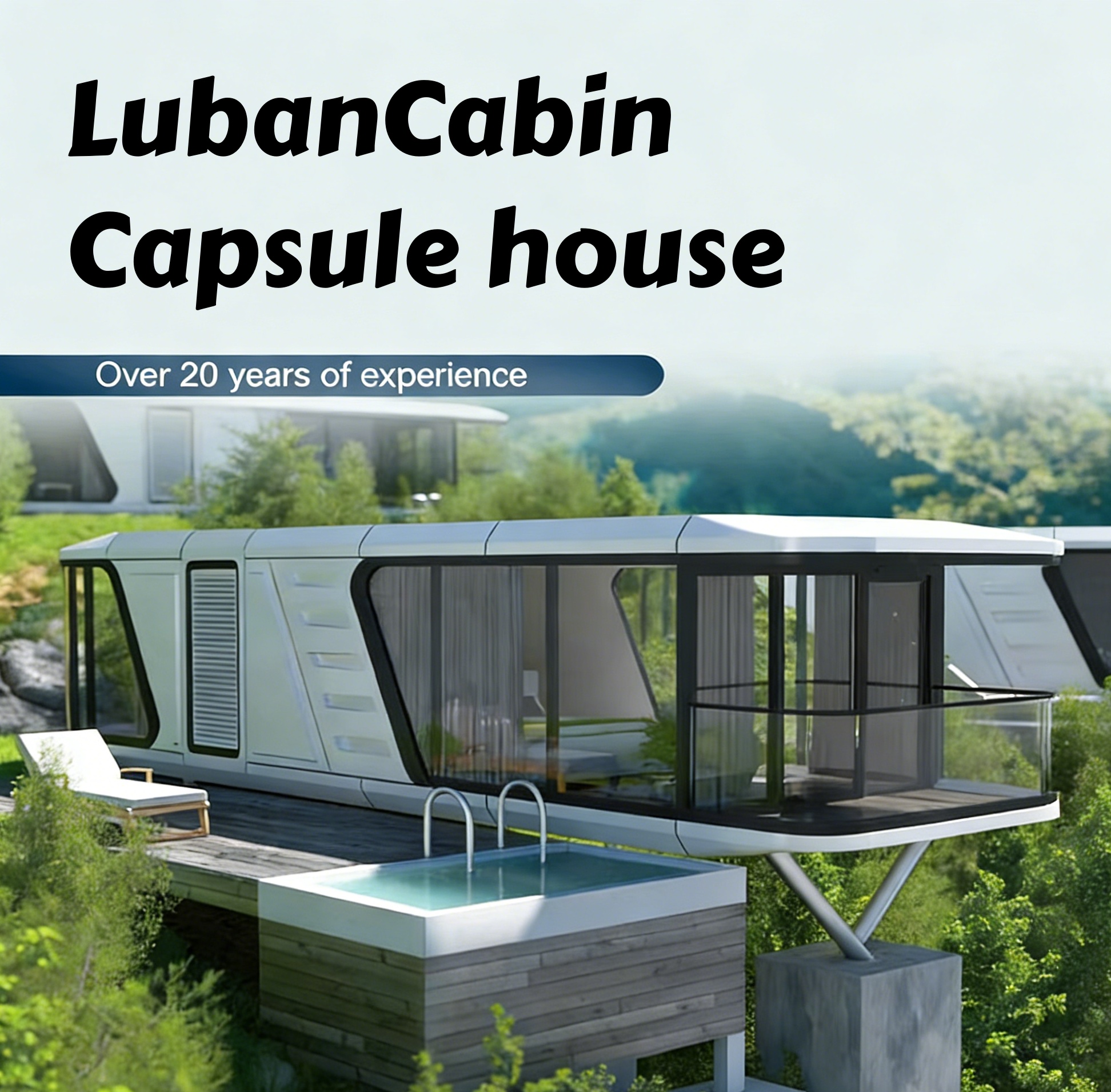 Luxury Mobile Space Capsule Durable Prefab Steel Cottage Water-Proof ...