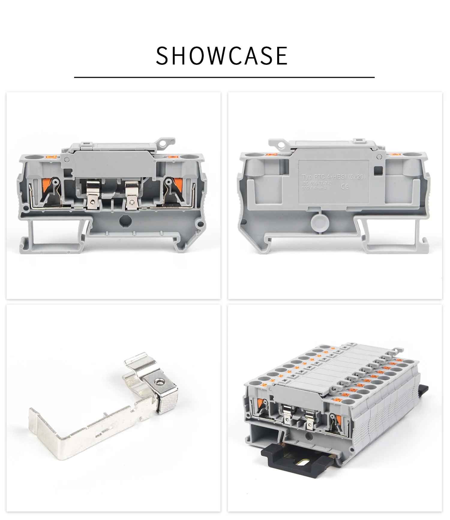 PTC4-HESI 4mm2 Combined DIN Rail Plug-in Spring Fuse Terminal Block - Intelligent Upgrades ...