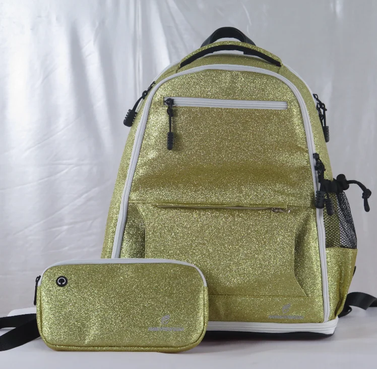 Customized Golden Glitter Backpack For Cheer Team - Buy Gold Backpack ...