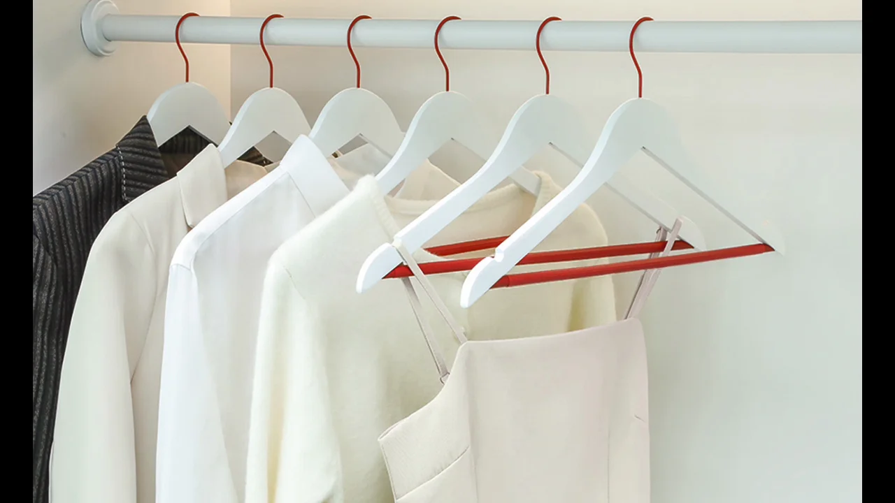 Lindon Elegant Contrast Color Hangers Blue White Fashionable Wood Brand ...