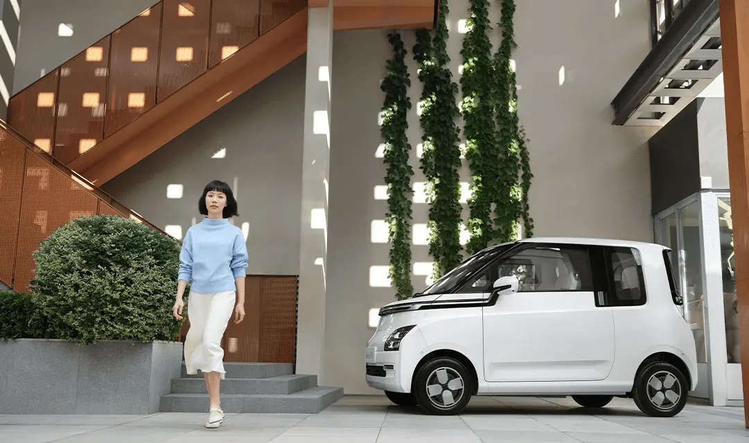 Mini Ev Car Wuling Air Ev Range 300km Fast Charging 2 Seats 4 Seats New Automobile Qingkong In ...