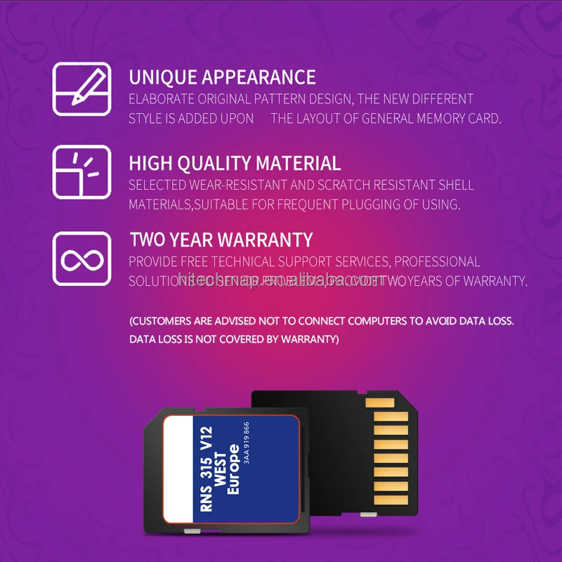 SMIOST Map Car Navigation Softwares Custom CID Navig Card for VW SD Sat ...