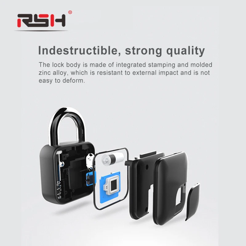 Tuya Smart Wireless Fingerprint Door Lock Ip65 Waterproof & Bluetooth ...